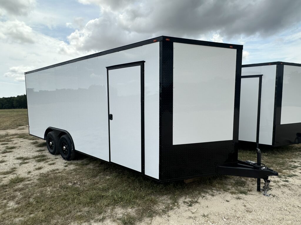 8.5x20 Tandem Axle Plain Ol Trailers - Texas Cargo Trailers